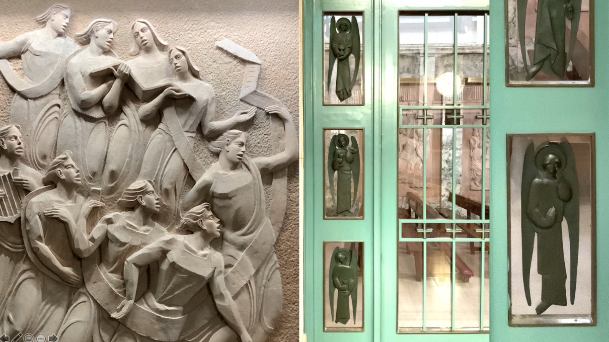 Ángeles adorando a Dios – Parroquia Santísimo Cristo de la Victoria