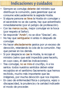 Cómo comulgar correctamente (rito) – Parroquia Santísimo Cristo de la ...